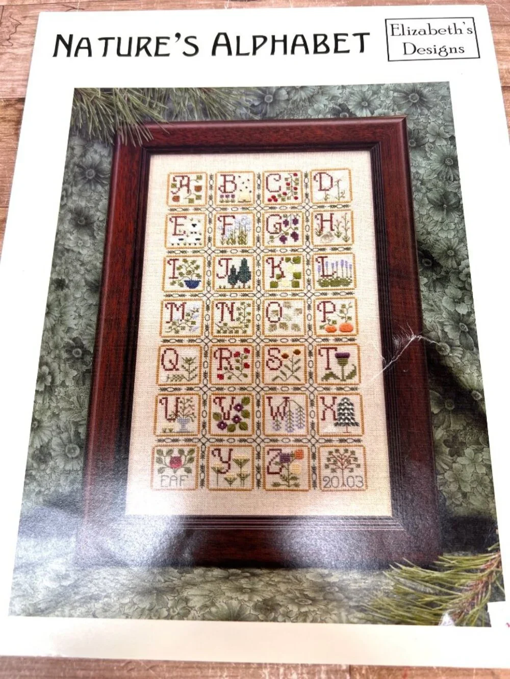 Elizabeth's Designs | Office | Natures Alphabet Cross Stitch Pattern ...